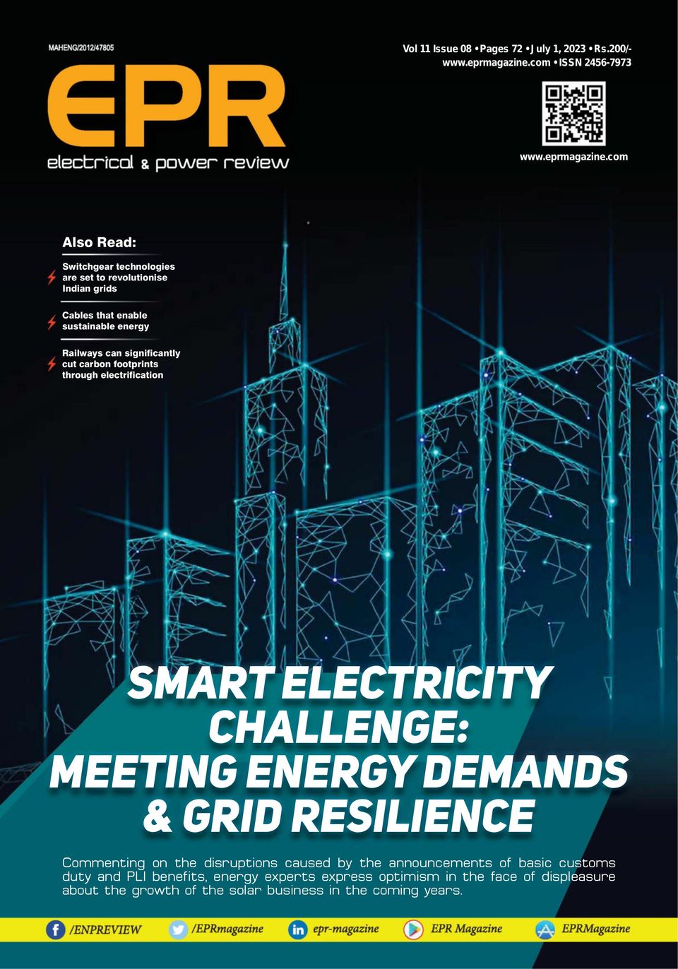 EPR Magazine (Electrical & Power Review) Magazine