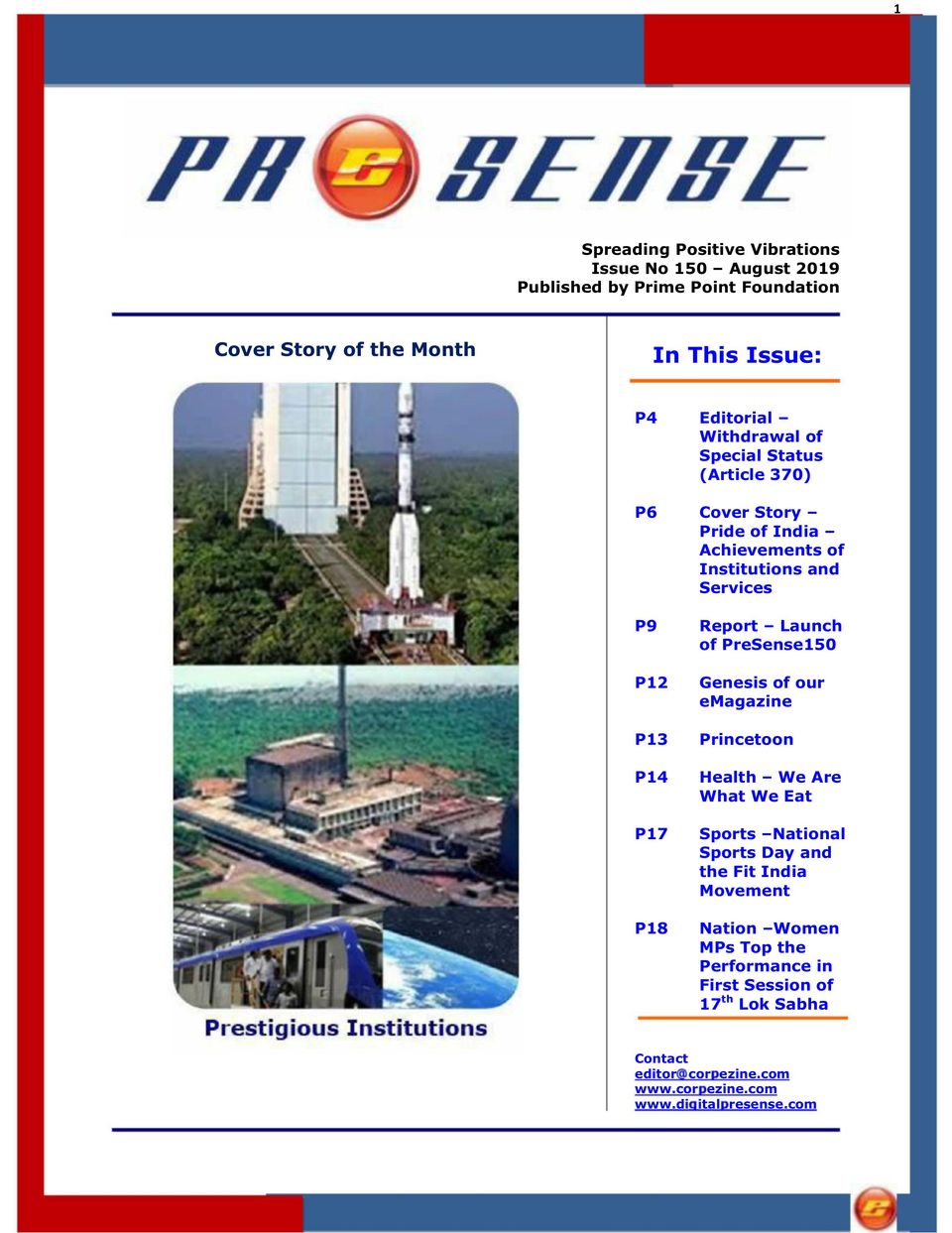 Get digital access to PreSense - August 2019 issue | Magzter.com