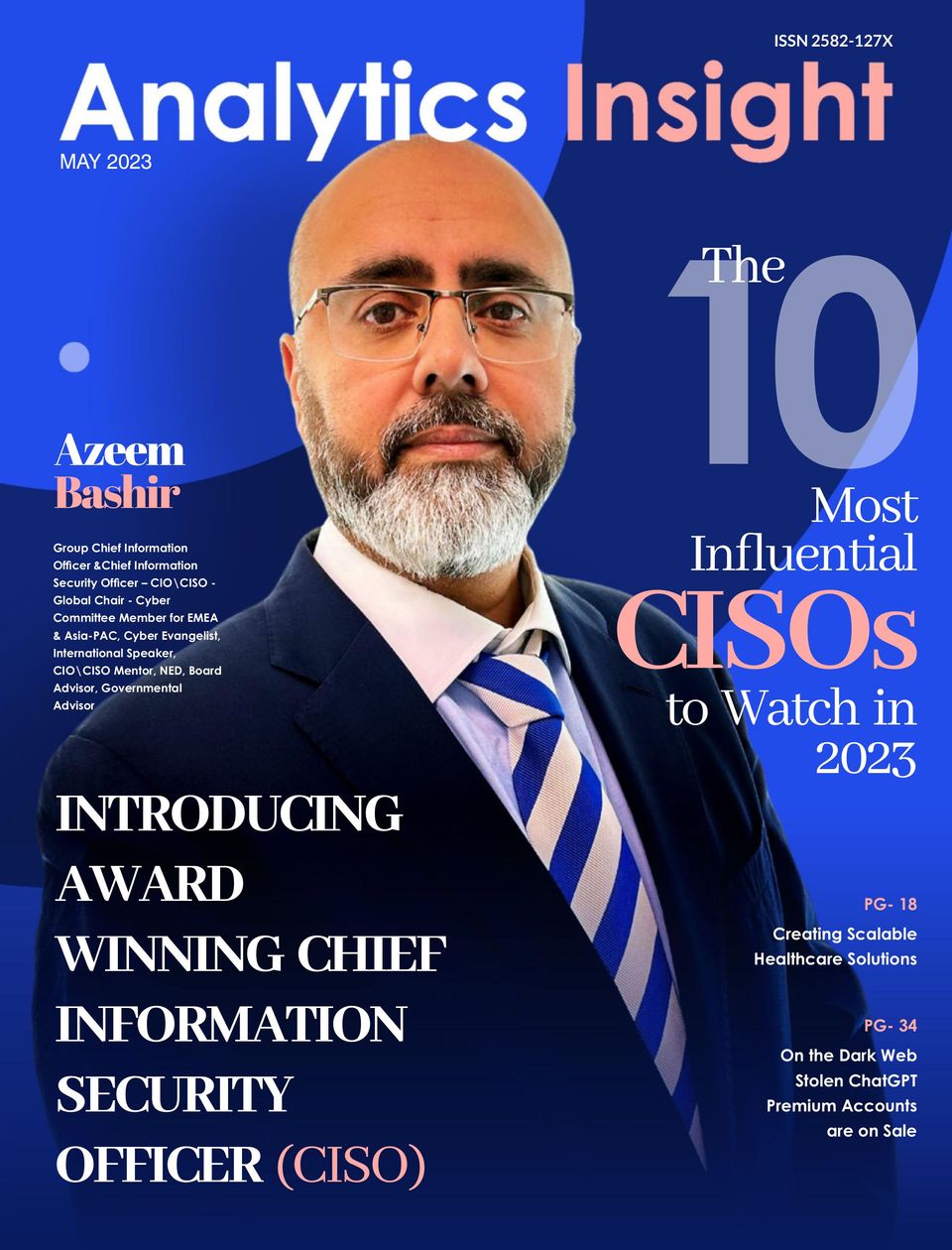 Analytics Insight-The 10 Most Influential CISOs to Watch in 2023 Magazine