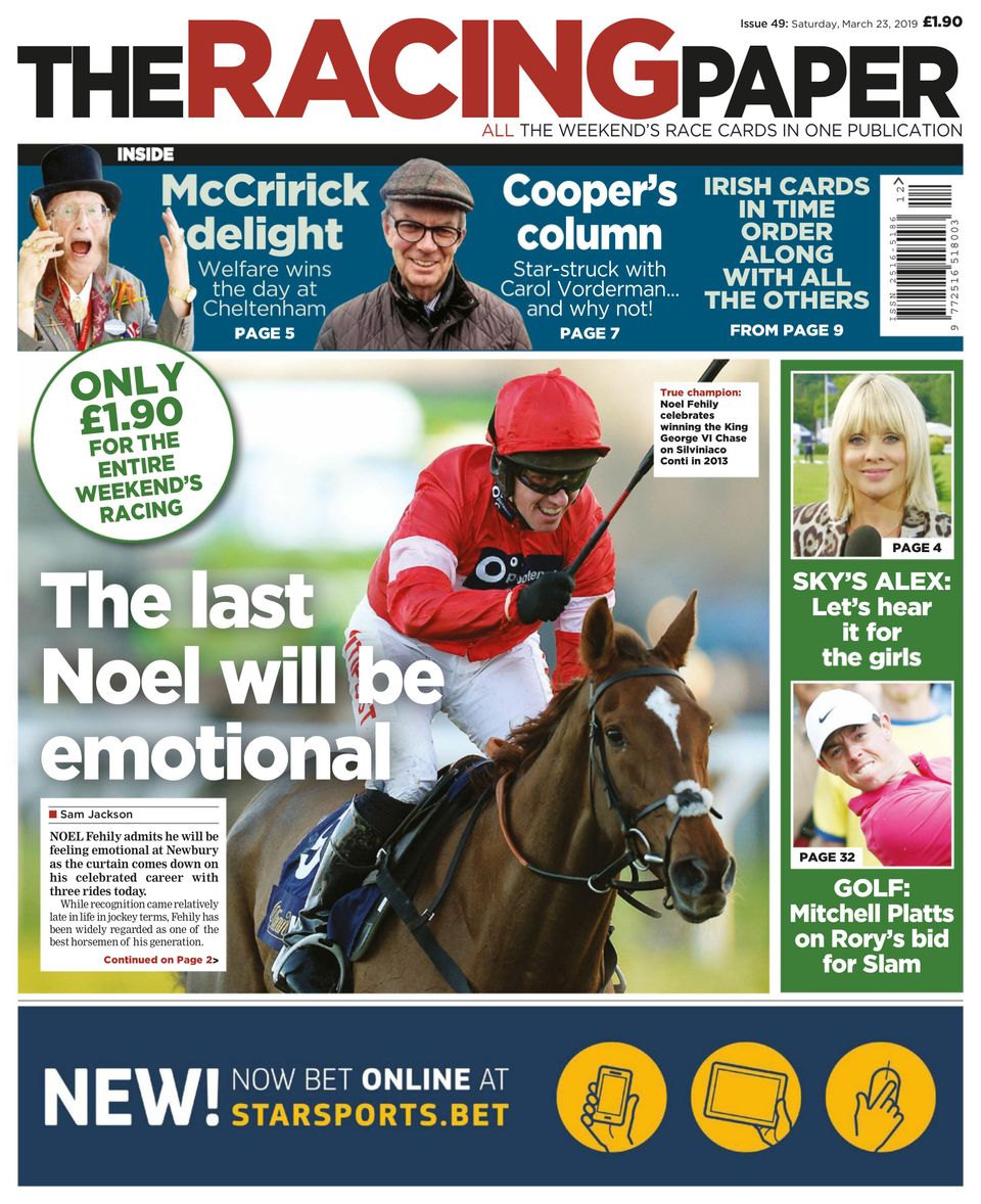 Get digital access to The Racing Paper - March 23,2019 issue | Magzter.com
