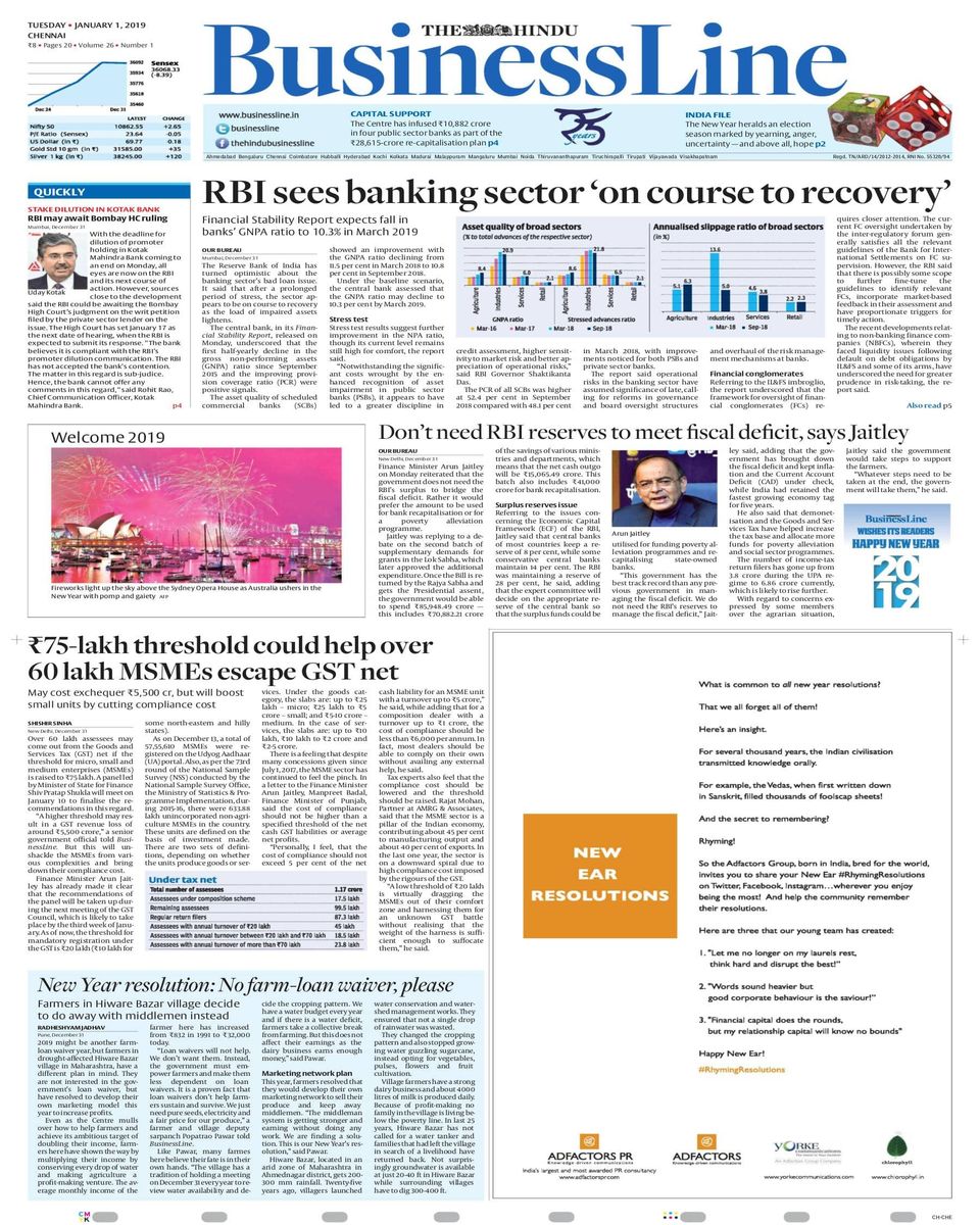 The Hindu Business Line-January 01, 2019 Newspaper