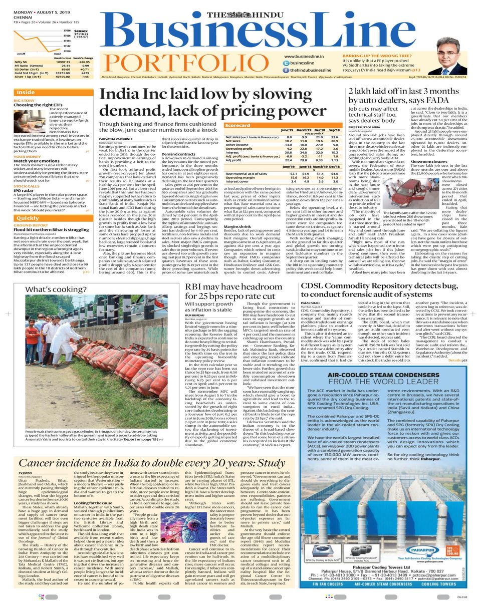 The Hindu Business Line-August 05, 2019 Newspaper