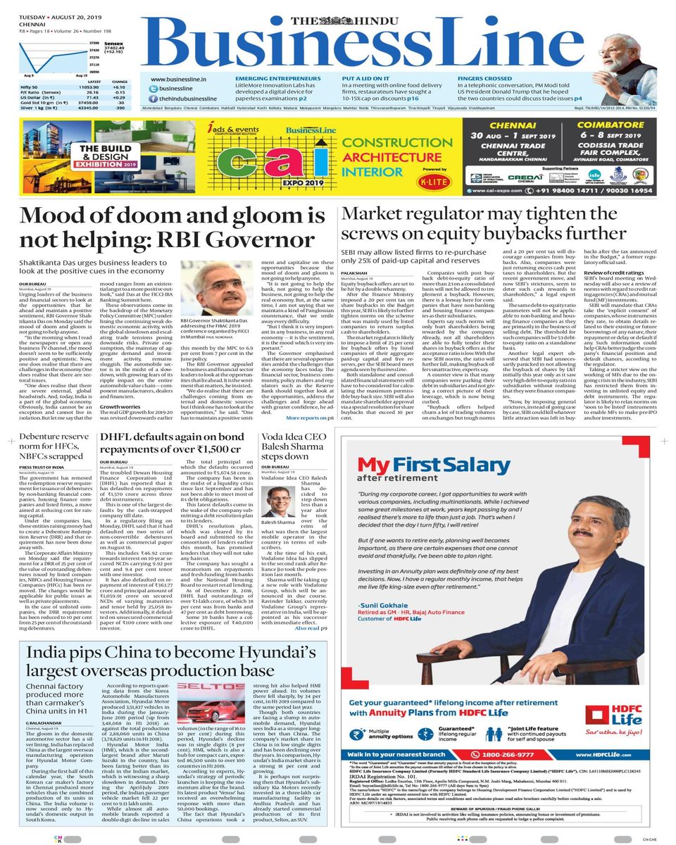 The Hindu Business Line-August 20, 2019 Newspaper