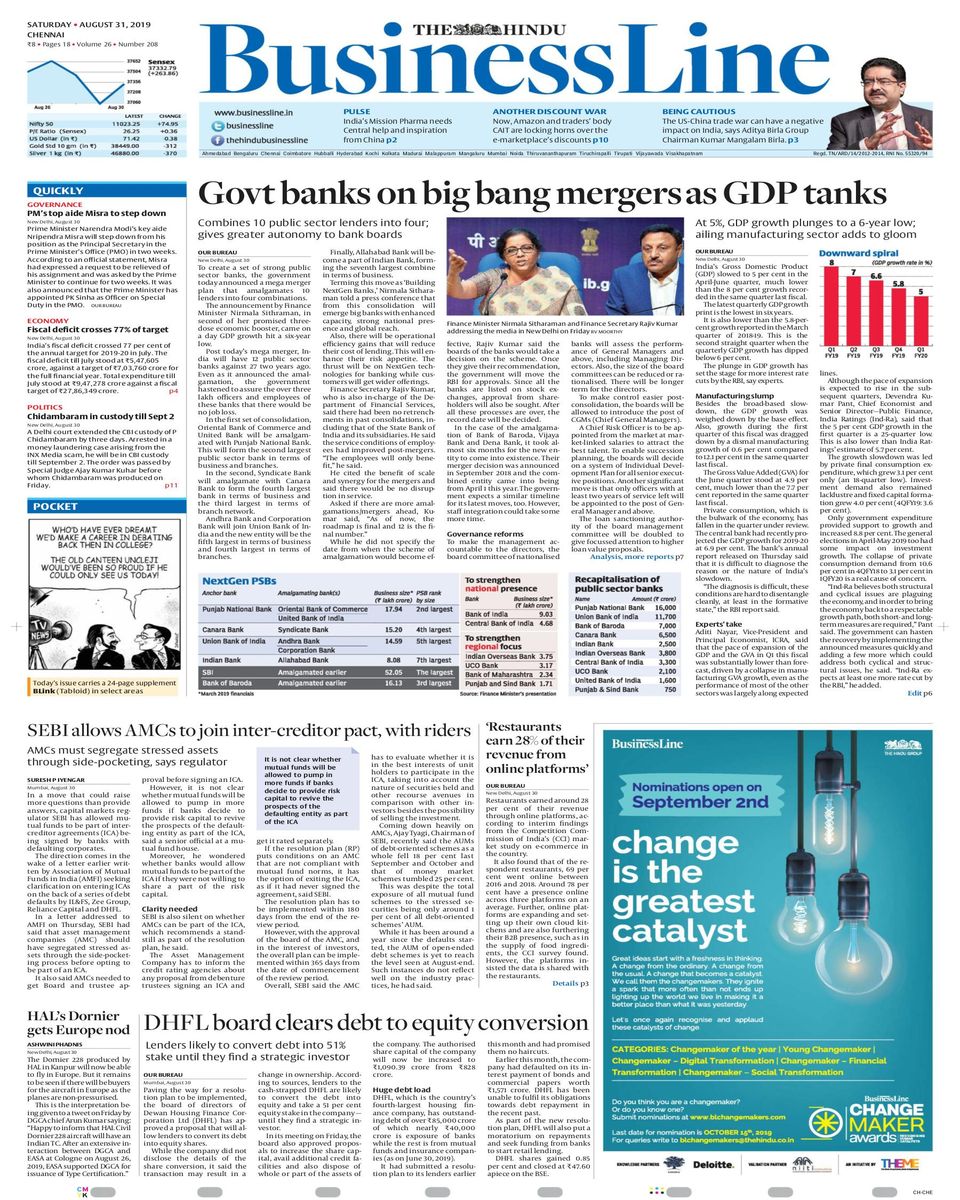 The Hindu Business Line-August 31, 2019 Newspaper