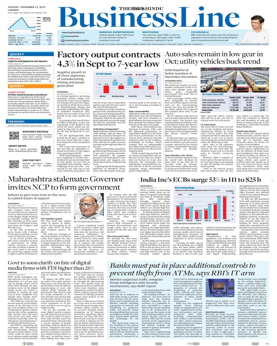 The Hindu Business Line-November 12, 2019 Newspaper
