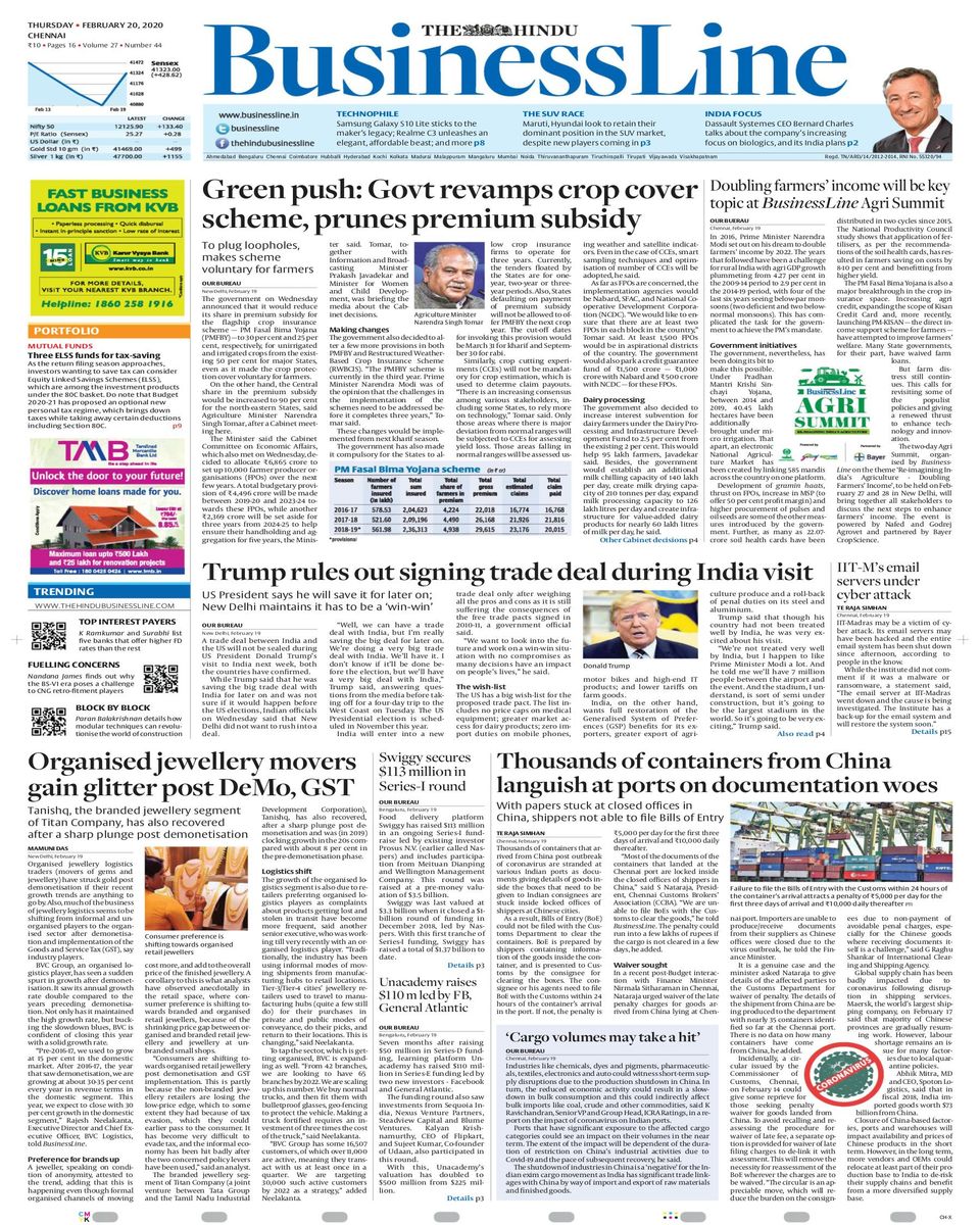 The Hindu Business Line-February 20, 2020 Newspaper