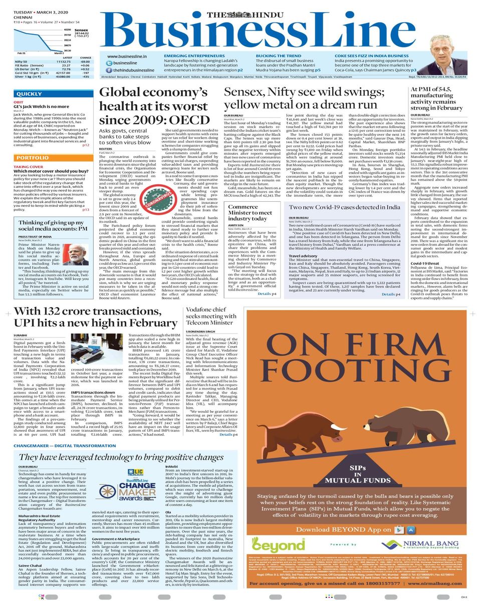 The Hindu Business Line-March 03,2020 Newspaper