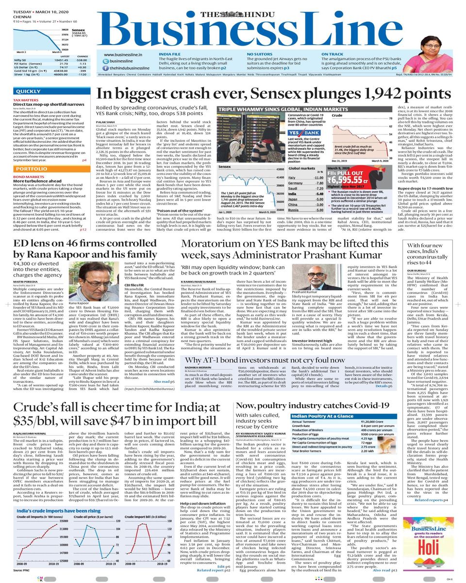 The Hindu Business Line-March 10, 2020 Newspaper