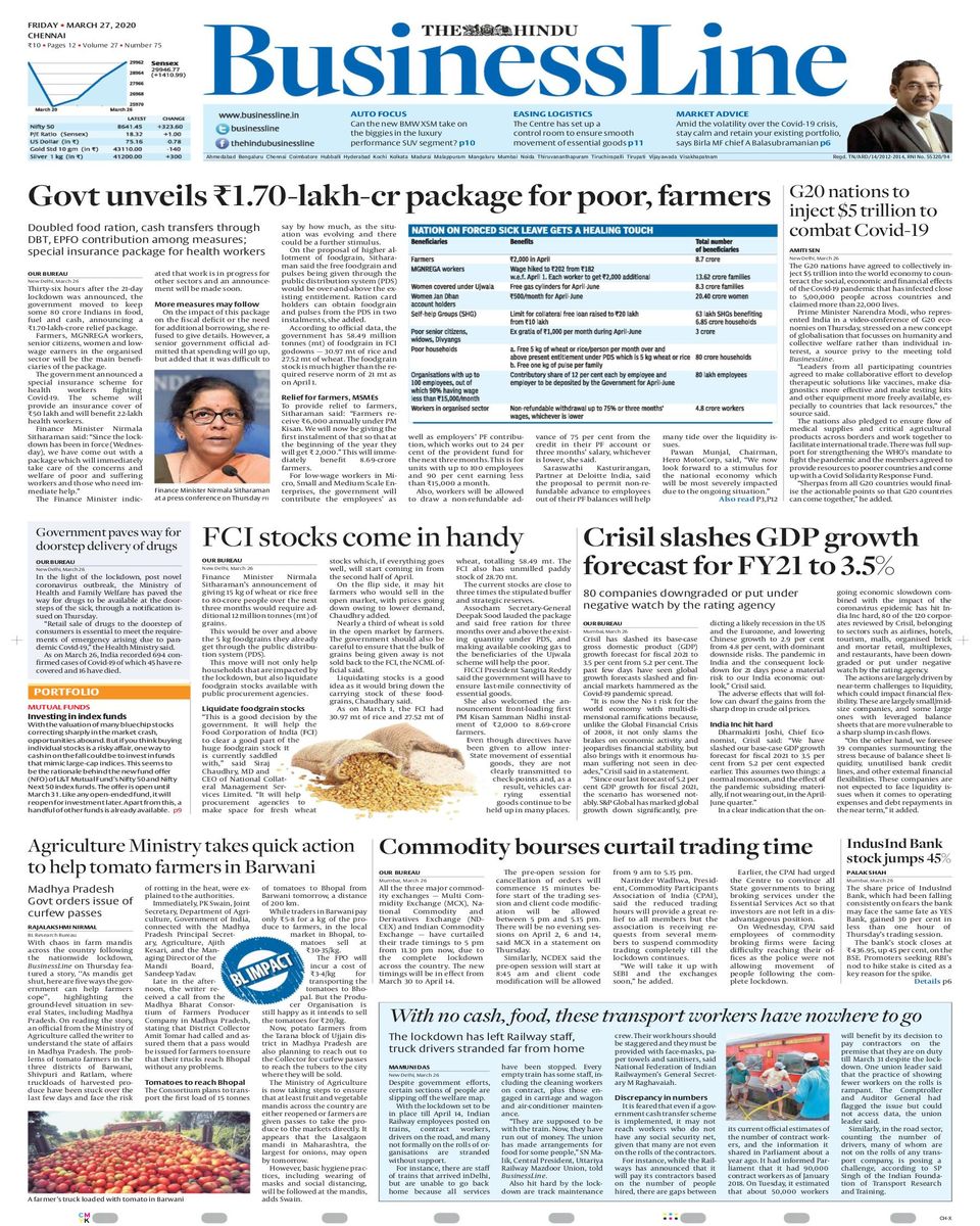 Get digital access to The Hindu Business Line - March 27, 2020 issue ...