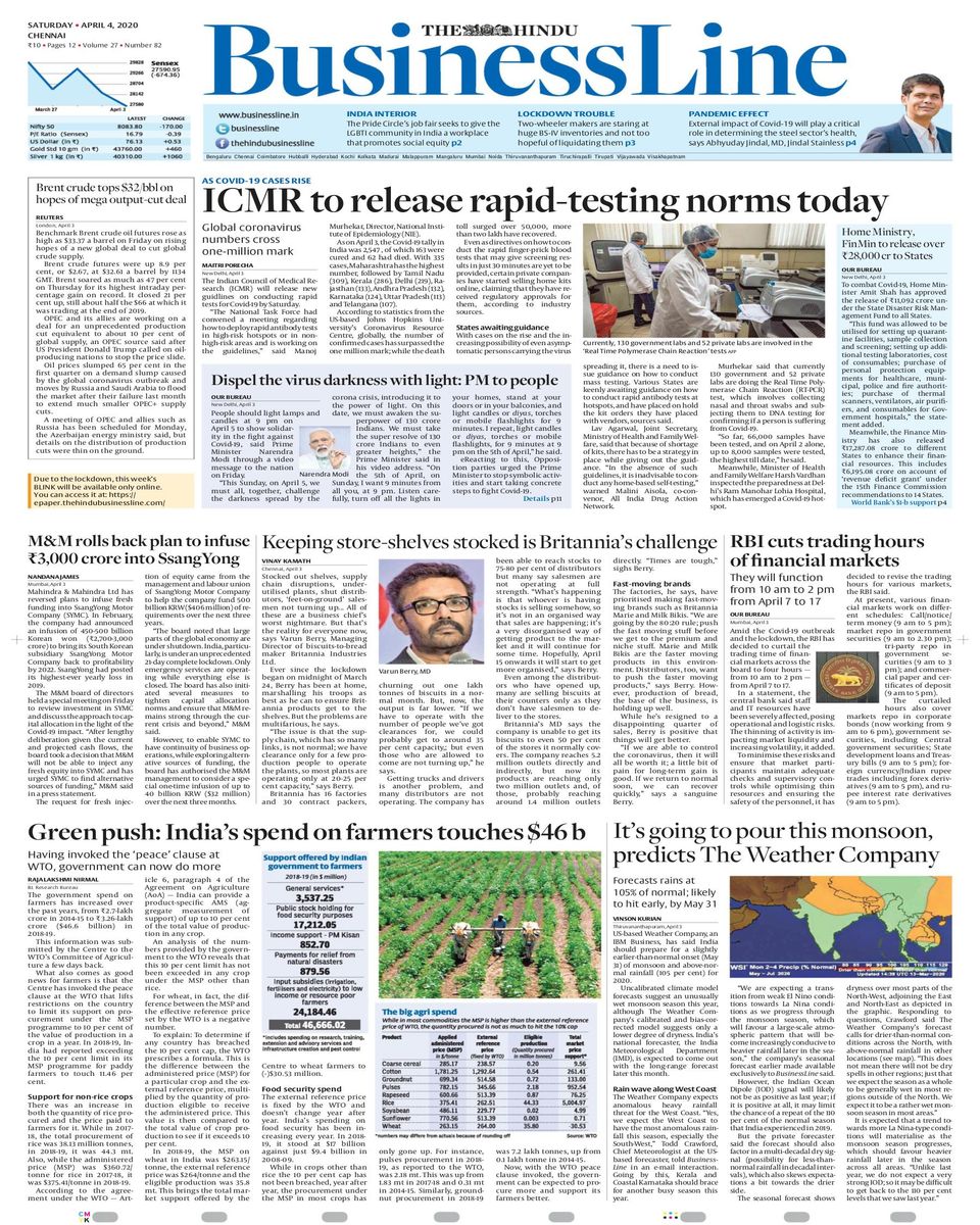 The Hindu Business Line-April 04, 2020 Newspaper