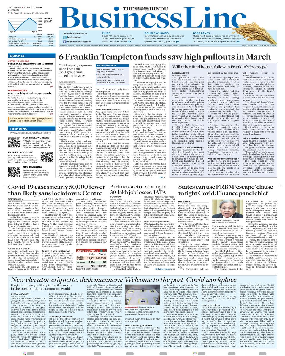The Hindu Business Line-April 25, 2020 Newspaper