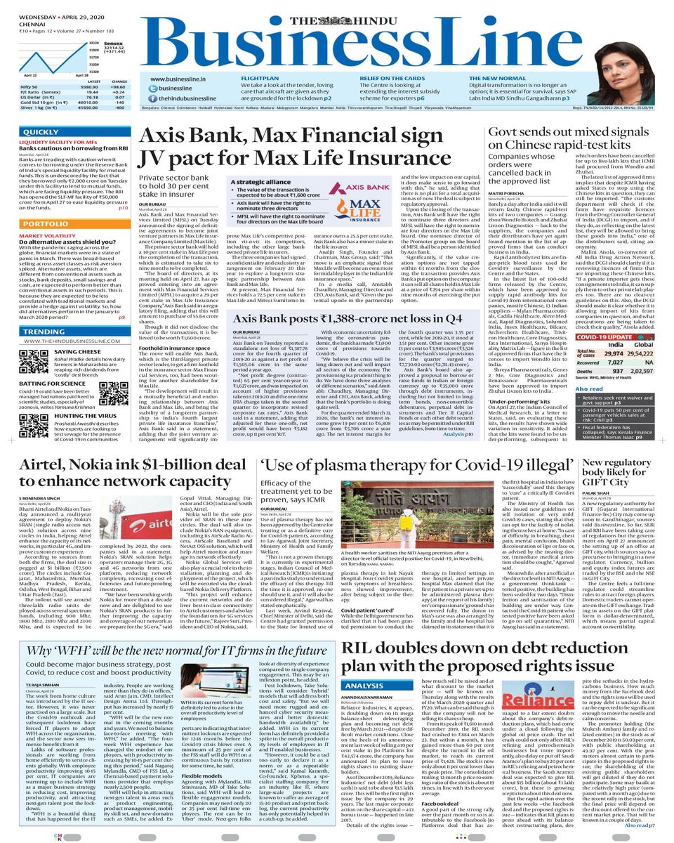 Get digital access to The Hindu Business Line - April 29, 2020 issue ...