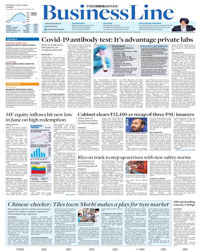 Get digital access to The Hindu Business Line - July 9, 2020 issue ...
