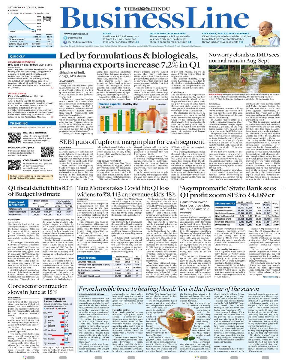 Get digital access to The Hindu Business Line - August 1, 2020 issue ...