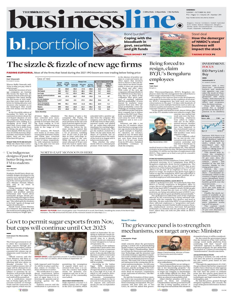 The Hindu Business Line-October 30, 2022 Newspaper