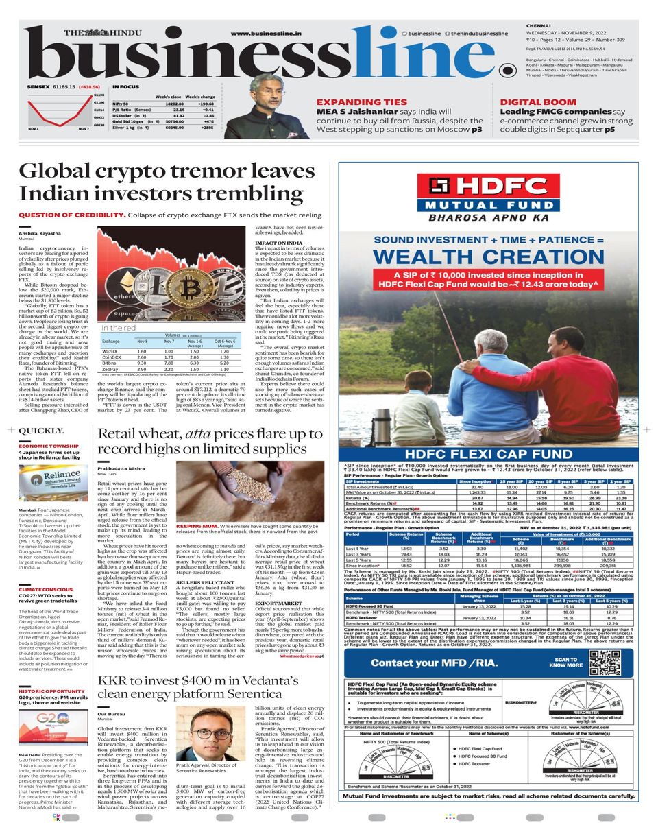 Get digital access to The Hindu Business Line - November 09, 2022 issue ...