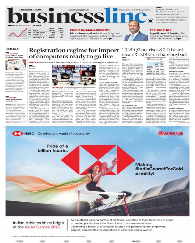 Get digital access to The Hindu Business Line - October 12, 2023 issue ...