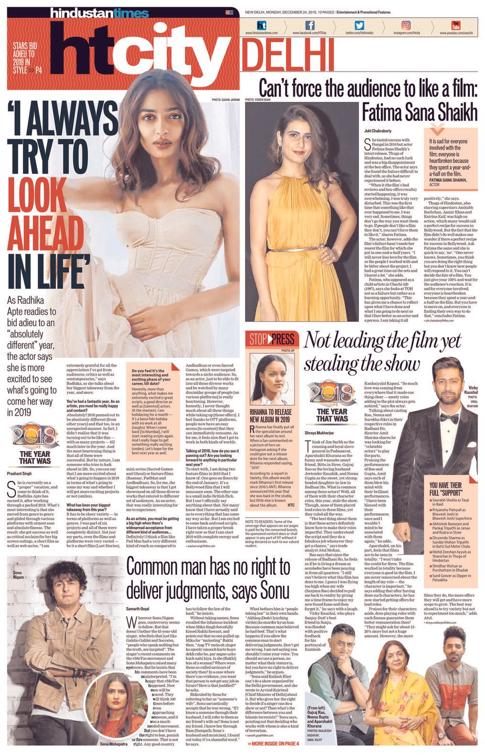 Hindustan Times Delhi-December 24, 2018 Newspaper