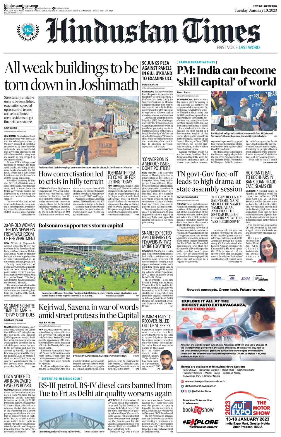 Hindustan Times Delhi-January 10, 2023 Newspaper