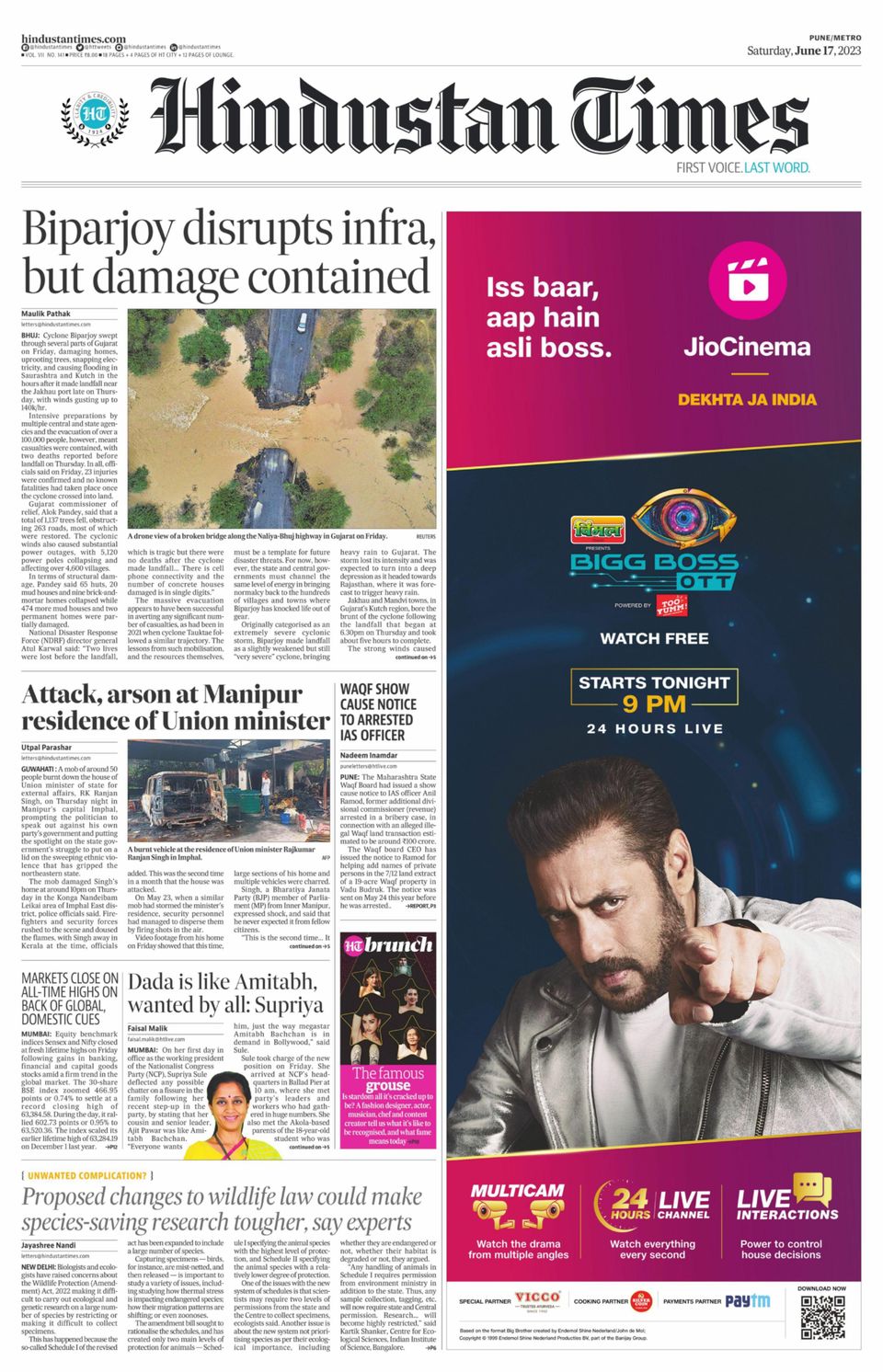 Get digital access to Hindustan Times Pune - June 17, 2023 issue ...