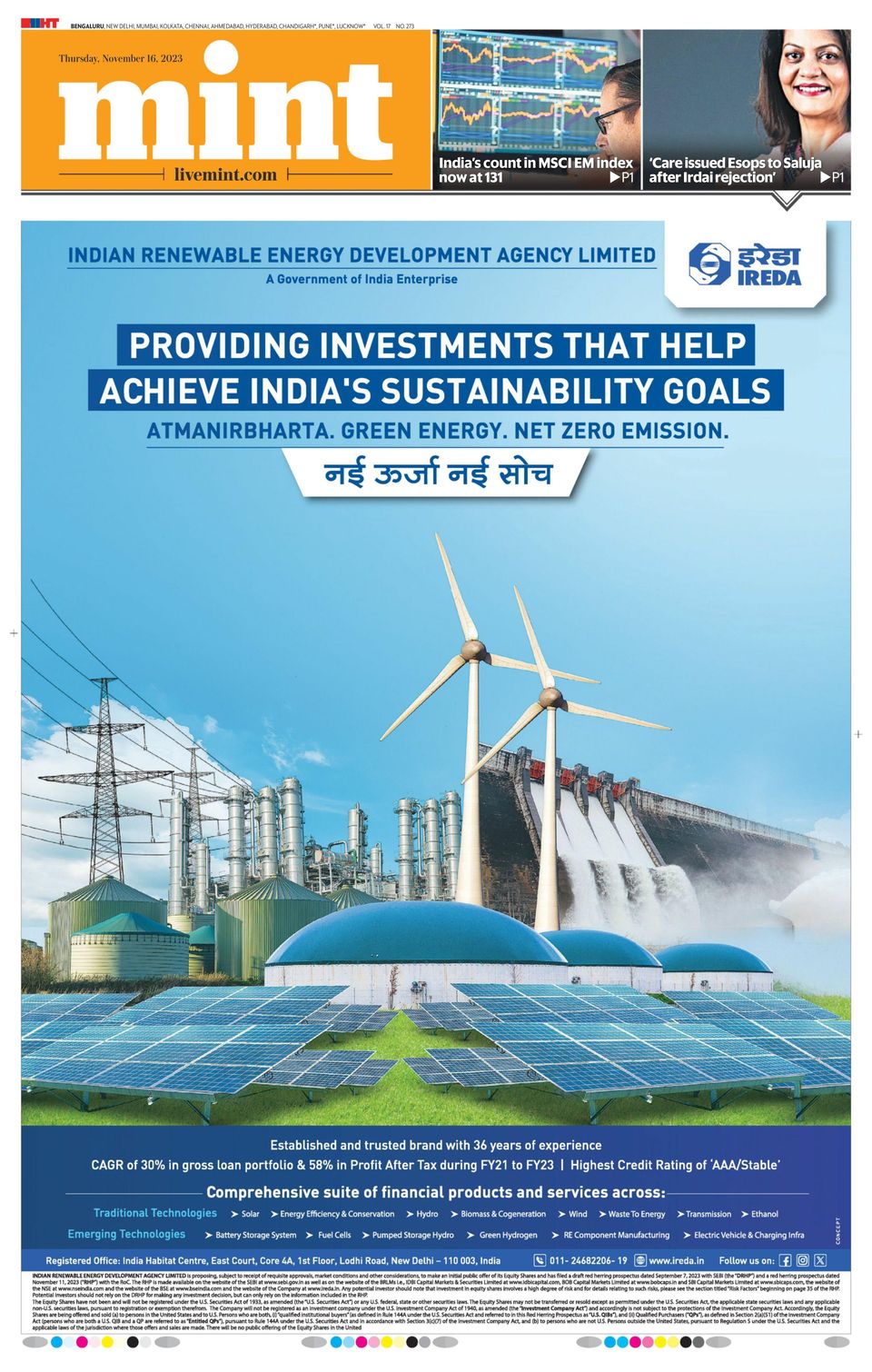 Mint Bangalore-November 16, 2023 Newspaper - Get your Digital Subscription