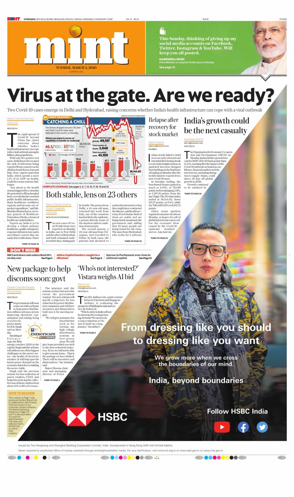 Mint Hyderabad-March 03,2020 Newspaper - Get your Digital Subscription