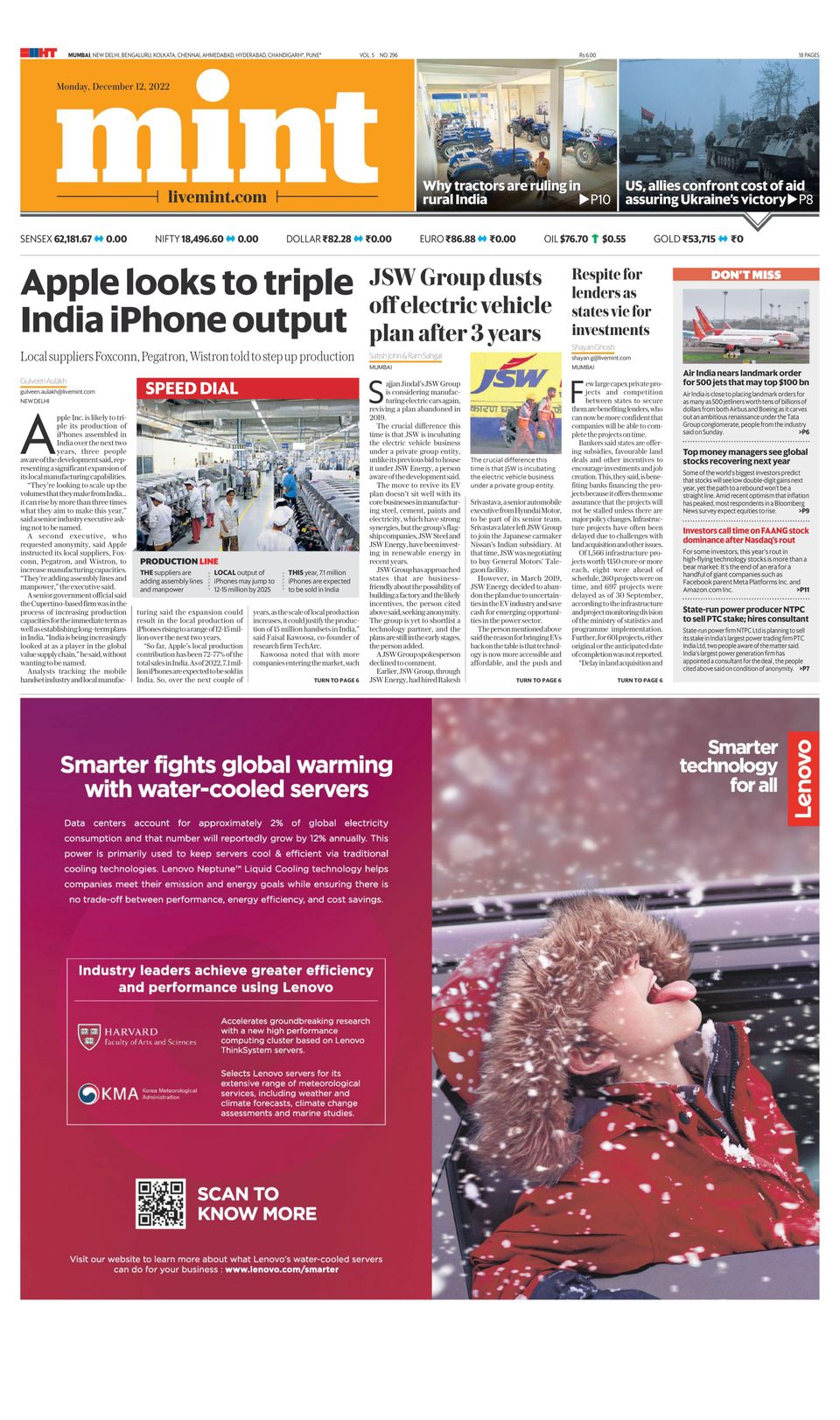 Mint Mumbai-December 12, 2022 Newspaper - Get your Digital Subscription
