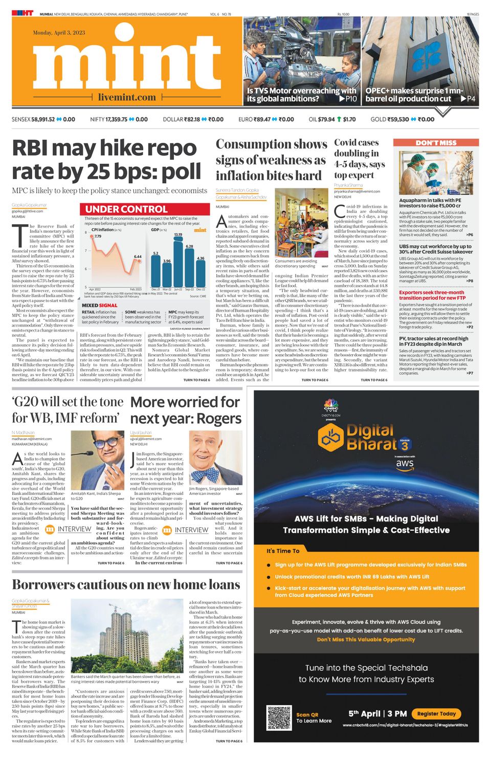 Get digital access to Mint Mumbai - April 03, 2023 issue | Magzter.com