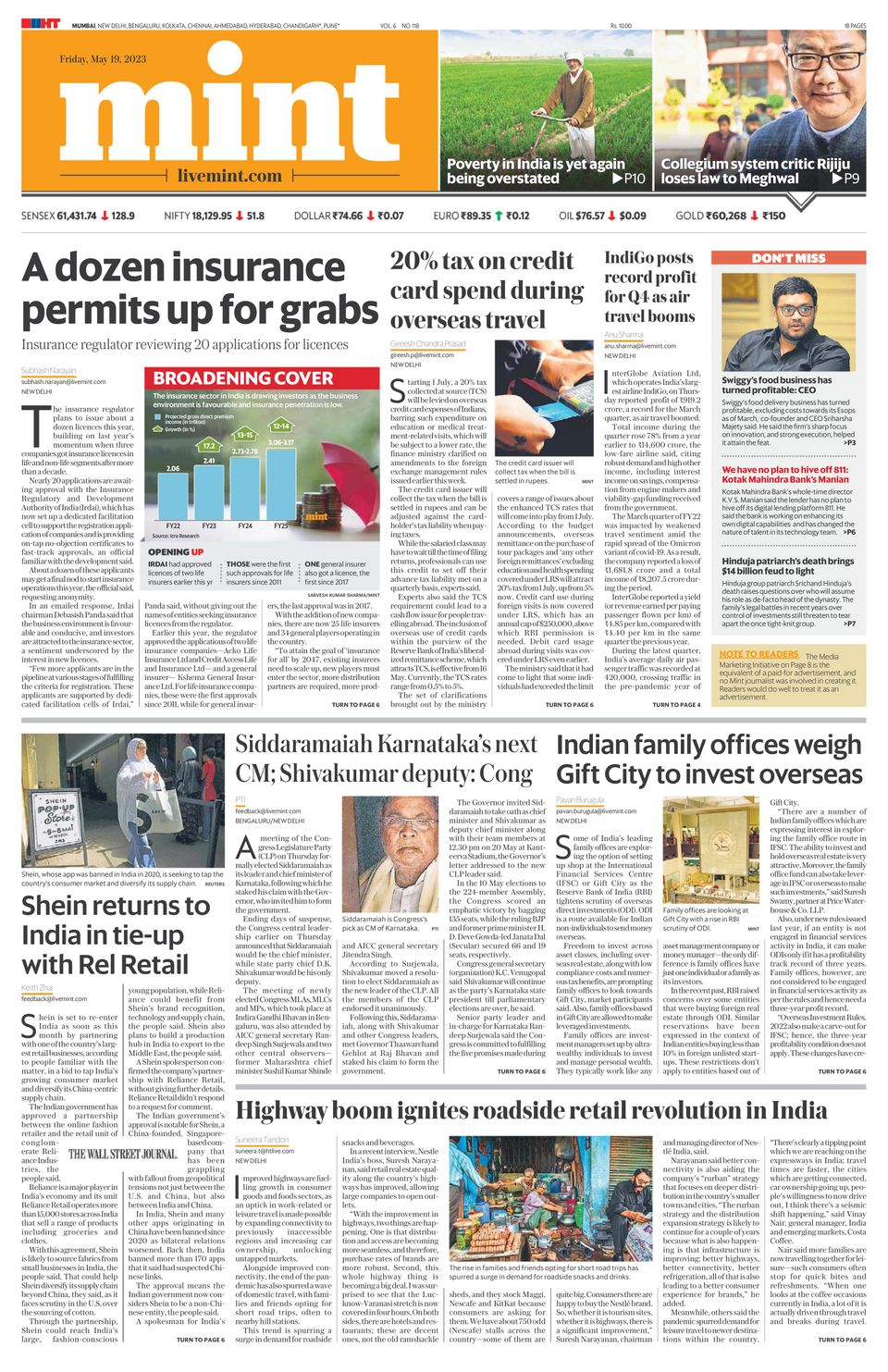 Mint Mumbai-May 19, 2023 Newspaper - Get your Digital Subscription