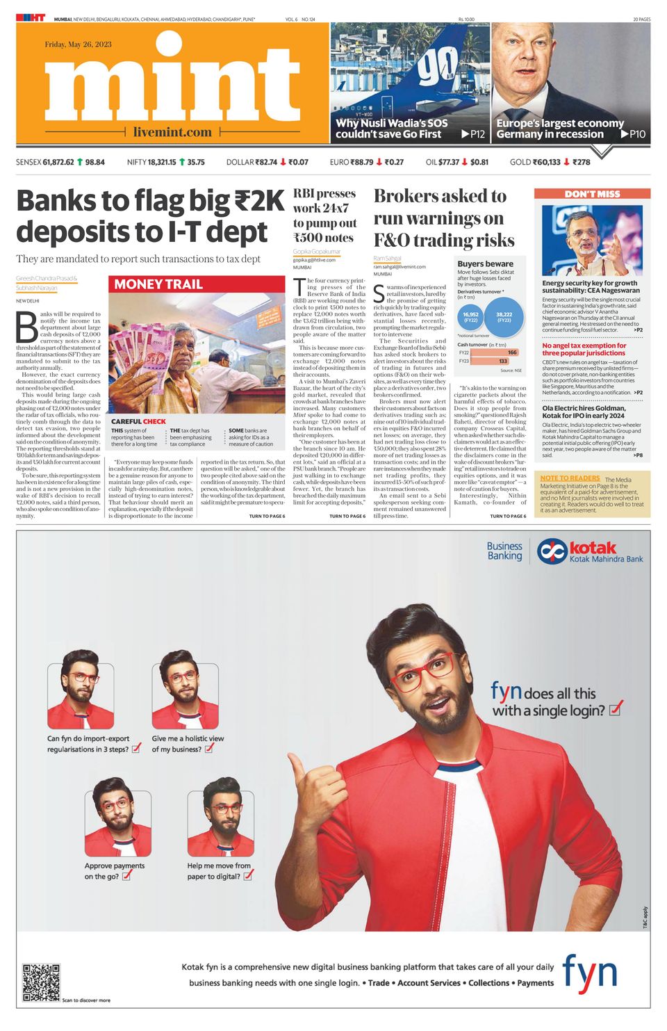 Mint Mumbai-May 26, 2023 Newspaper - Get your Digital Subscription