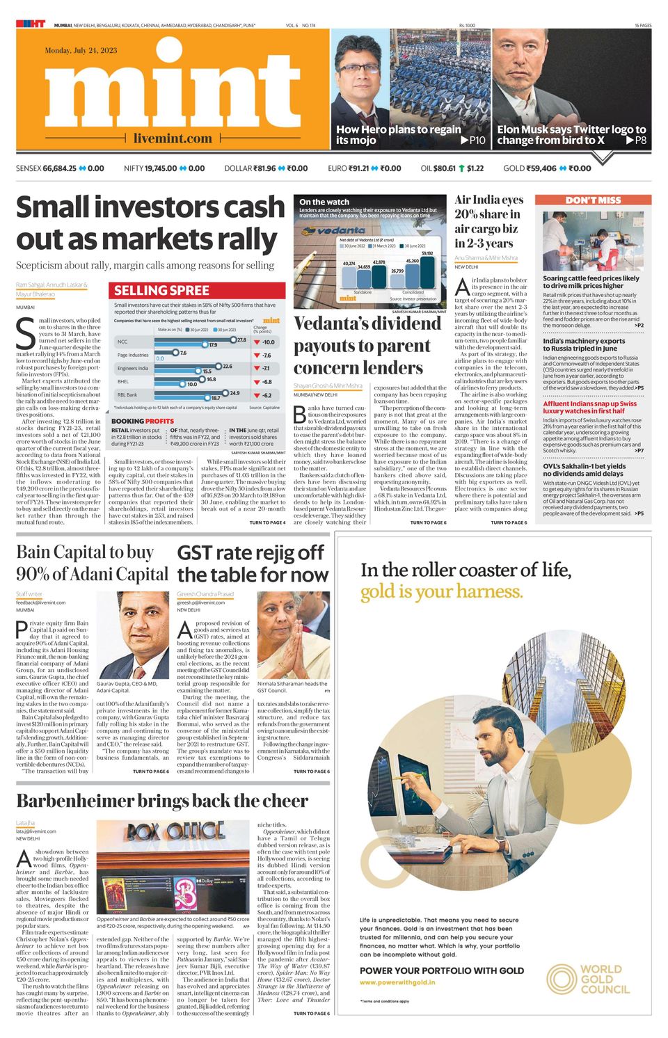 Get digital access to Mint Mumbai - July 24, 2023 issue | Magzter.com