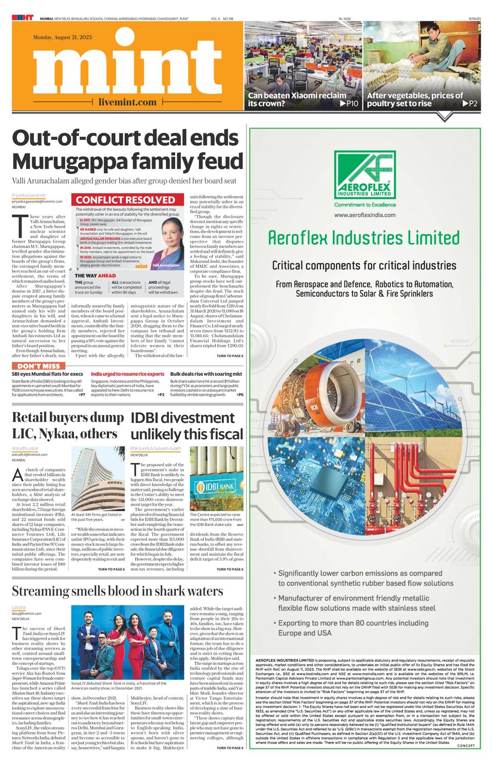 Mint Mumbai-August 21, 2023 Newspaper - Get your Digital Subscription