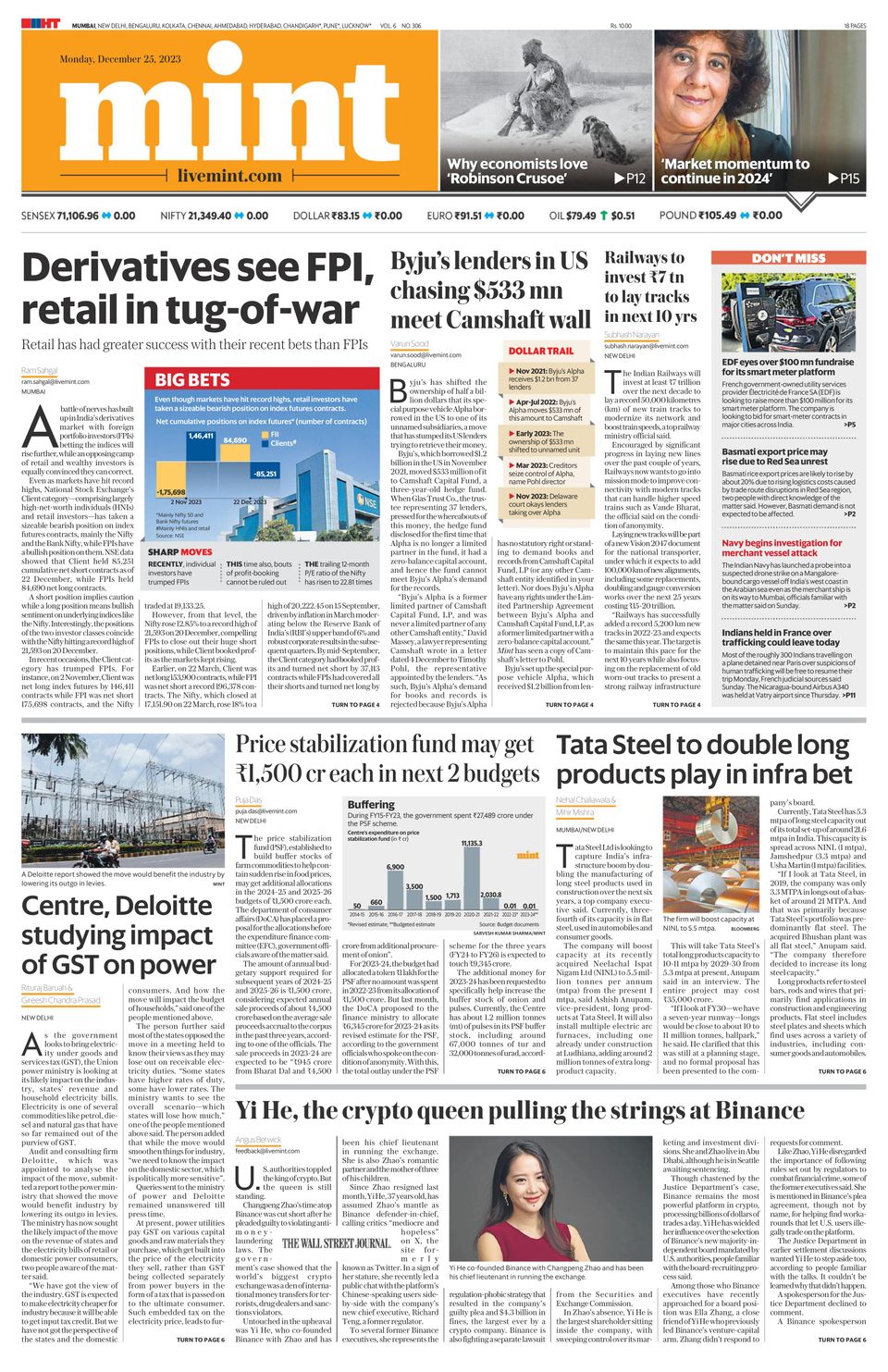 Get digital access to Mint Mumbai - December 25, 2023 issue | Magzter.com