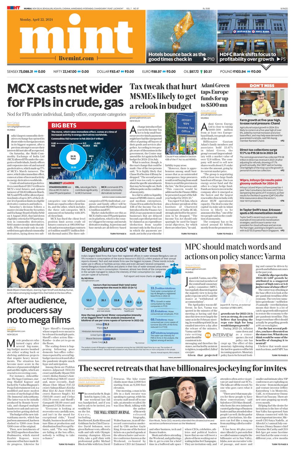 Mint Mumbai Newspaper - Get your Digital Subscription