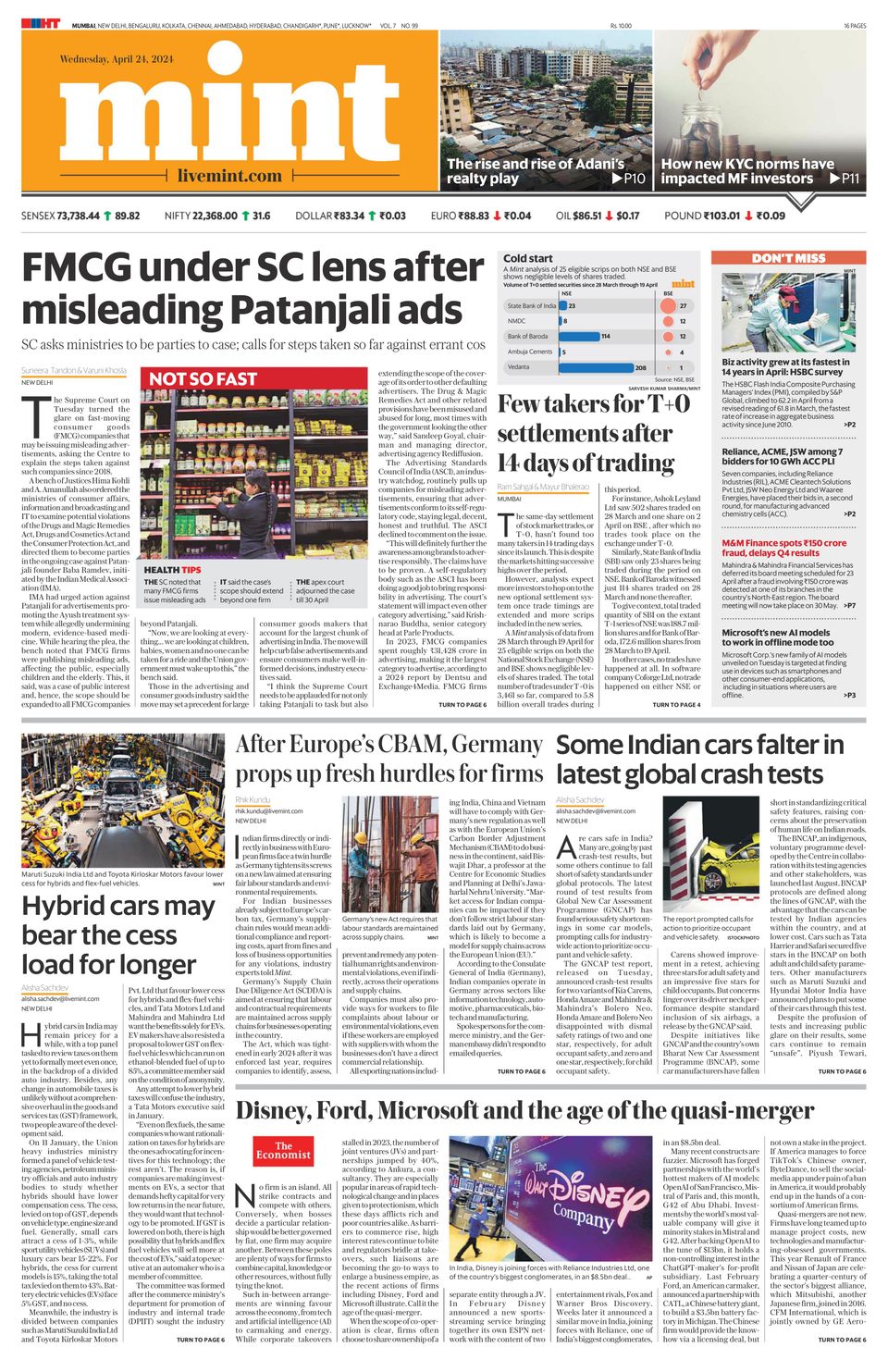 Get digital access to Mint Mumbai - April 24, 2024 issue | Magzter.com