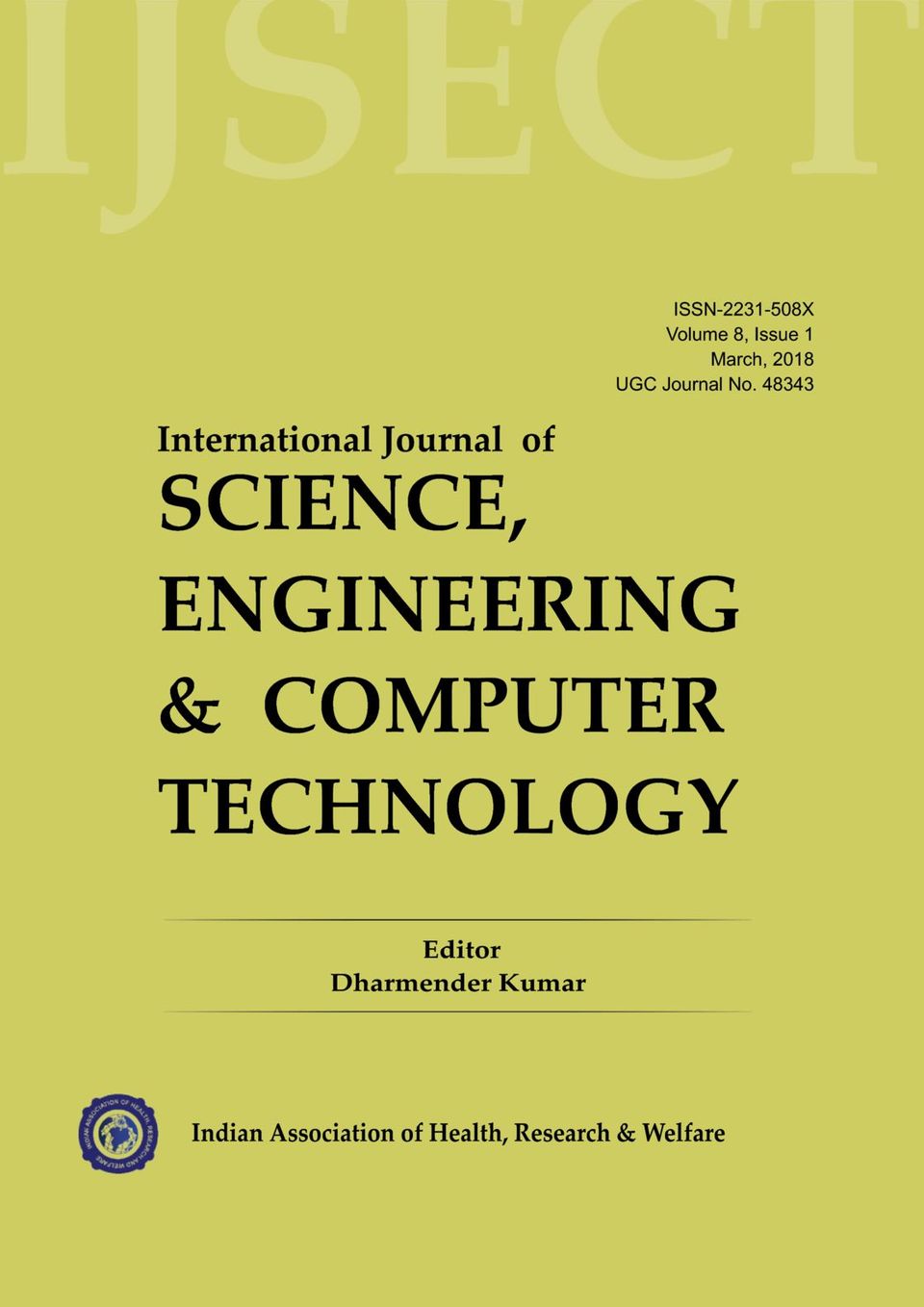 International Journal of Science, Engineering and Computer Technology ...