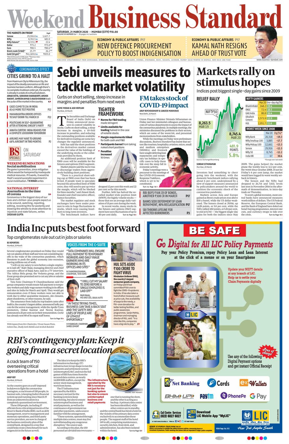 Get digital access to Business Standard - March 21, 2020 issue ...