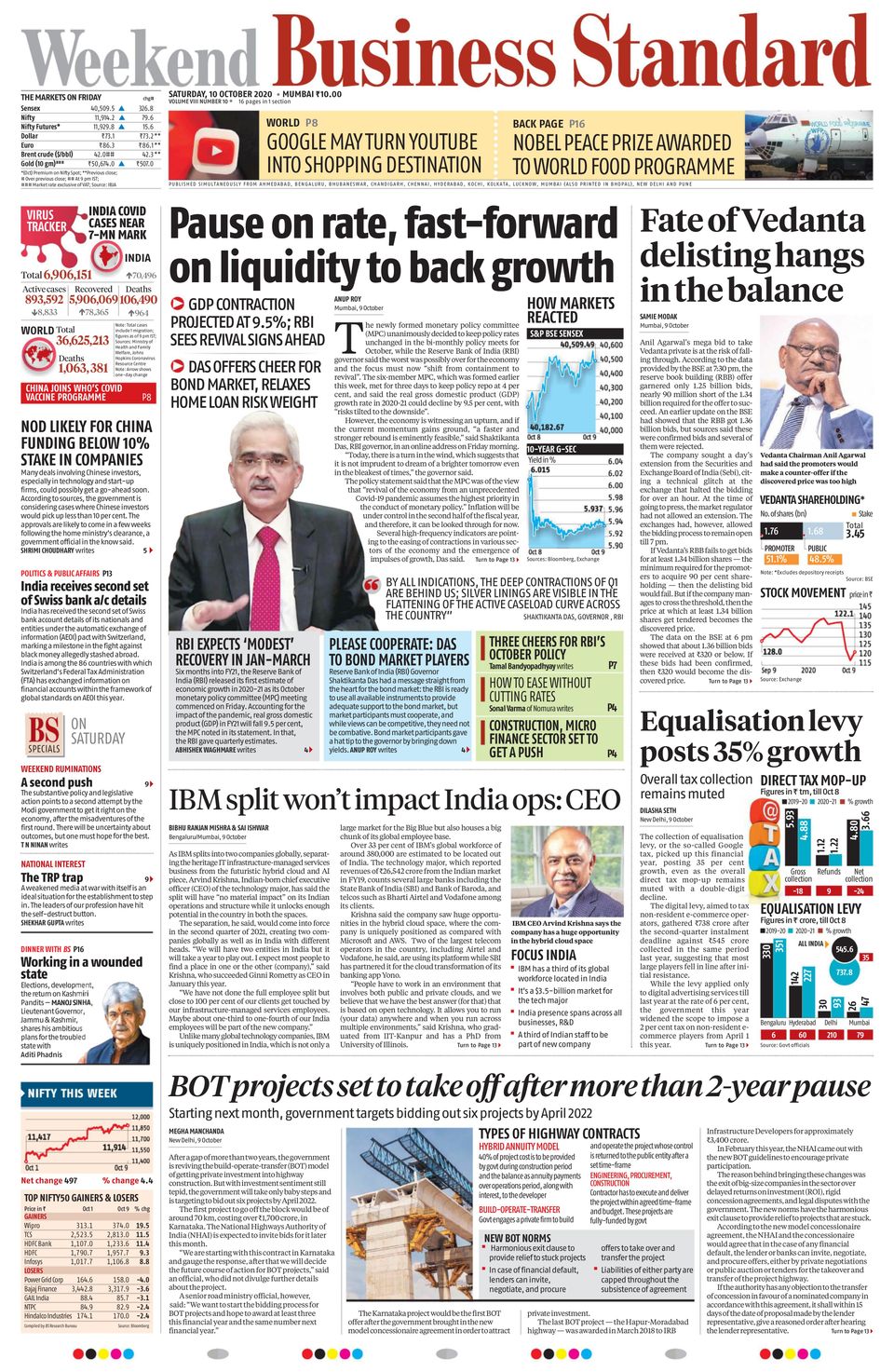 Get digital access to Business Standard - October 10, 2020 issue ...