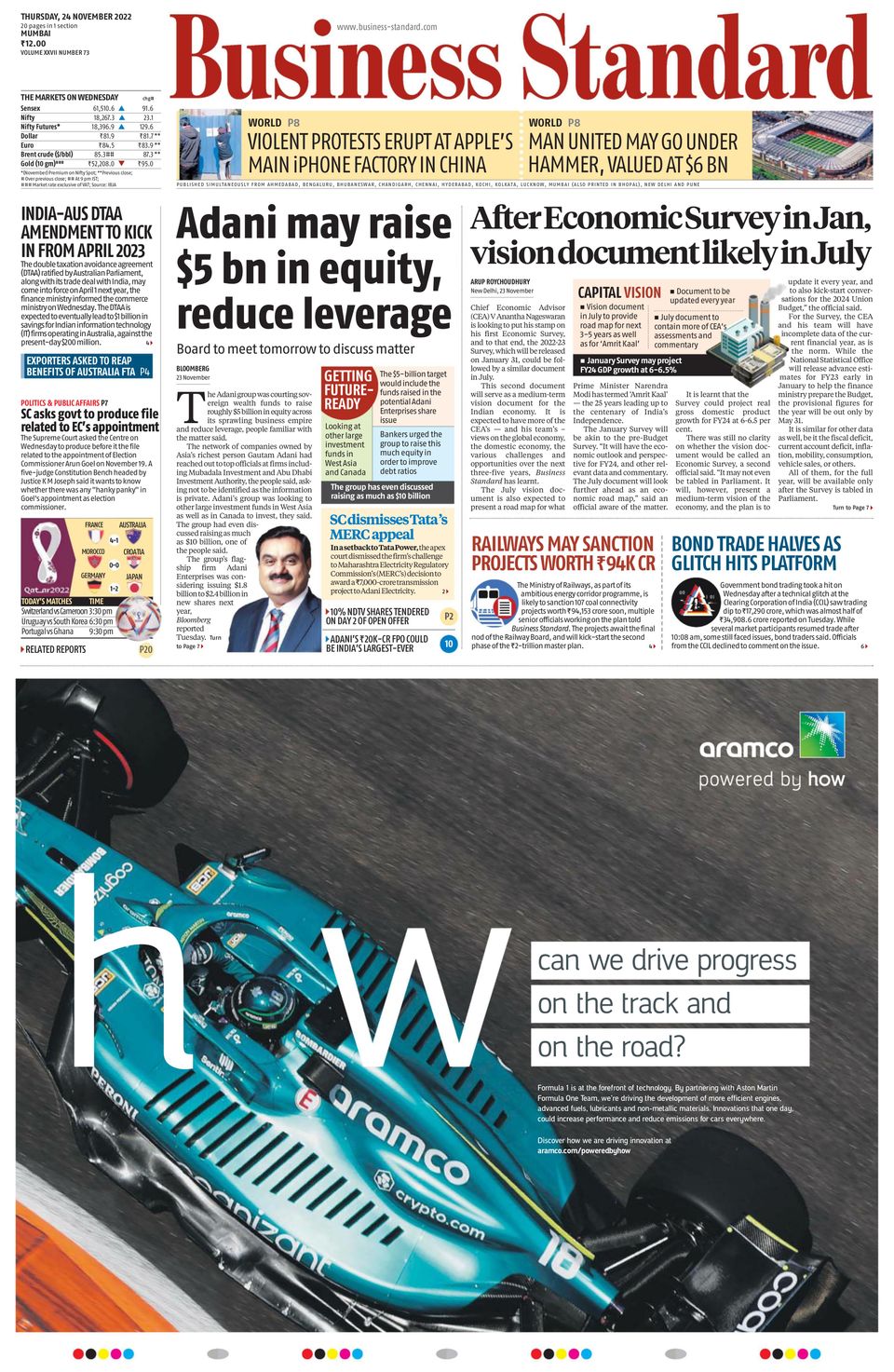 Get digital access to Business Standard - November 24, 2022 issue | Magzter.com
