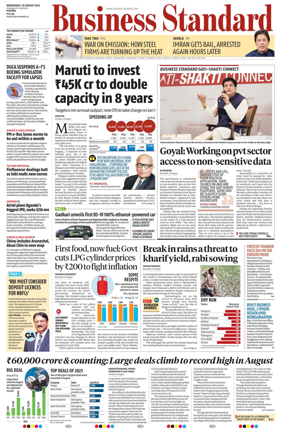Get digital access to Business Standard - August 30, 2023 issue | Magzter.com