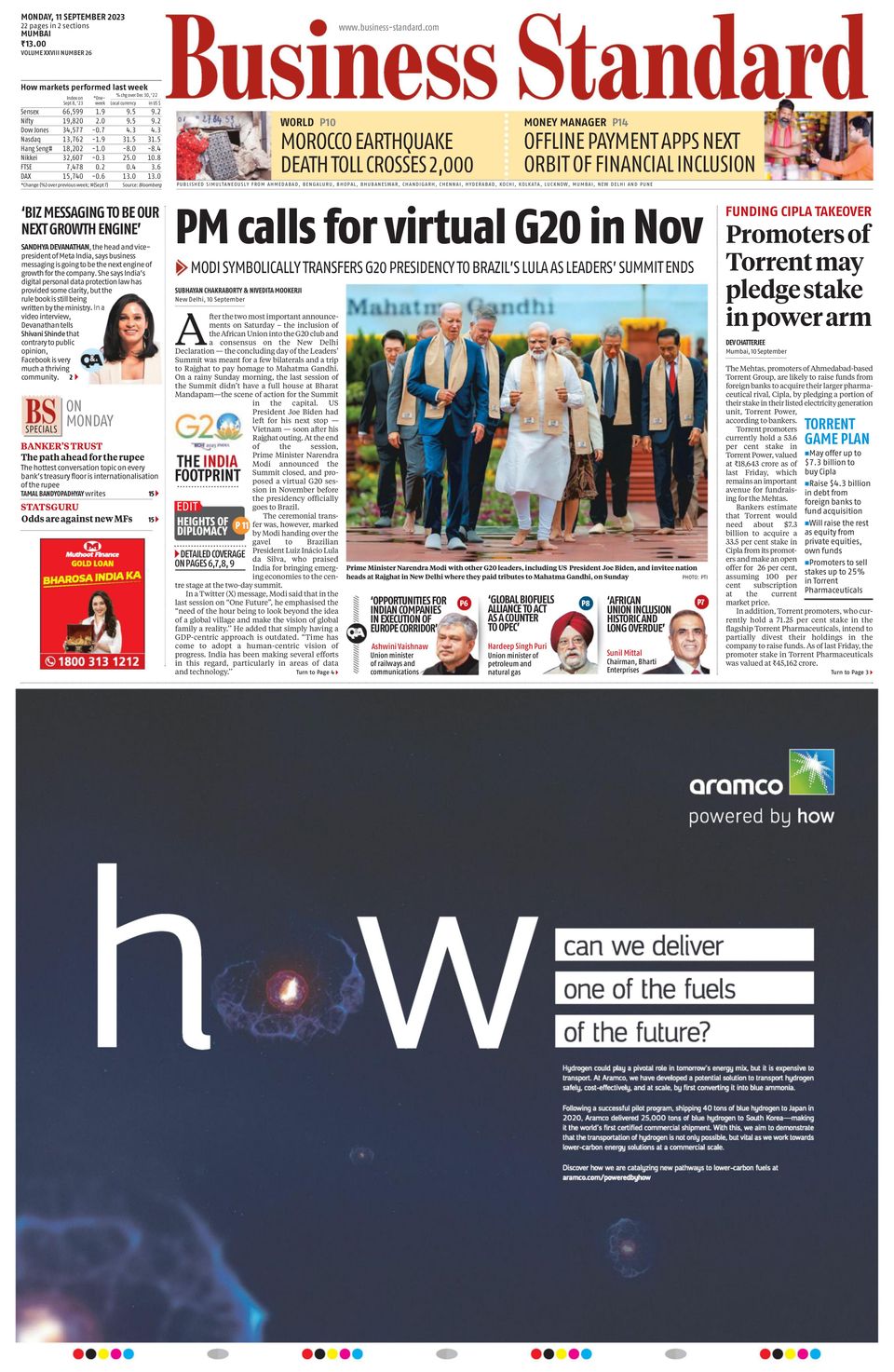 Get digital access to Business Standard - September 11, 2023 issue | Magzter.com