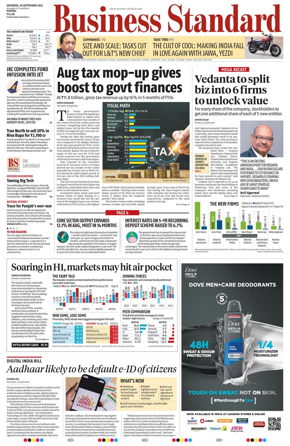 Get digital access to Business Standard - September 30, 2023 issue | Magzter.com