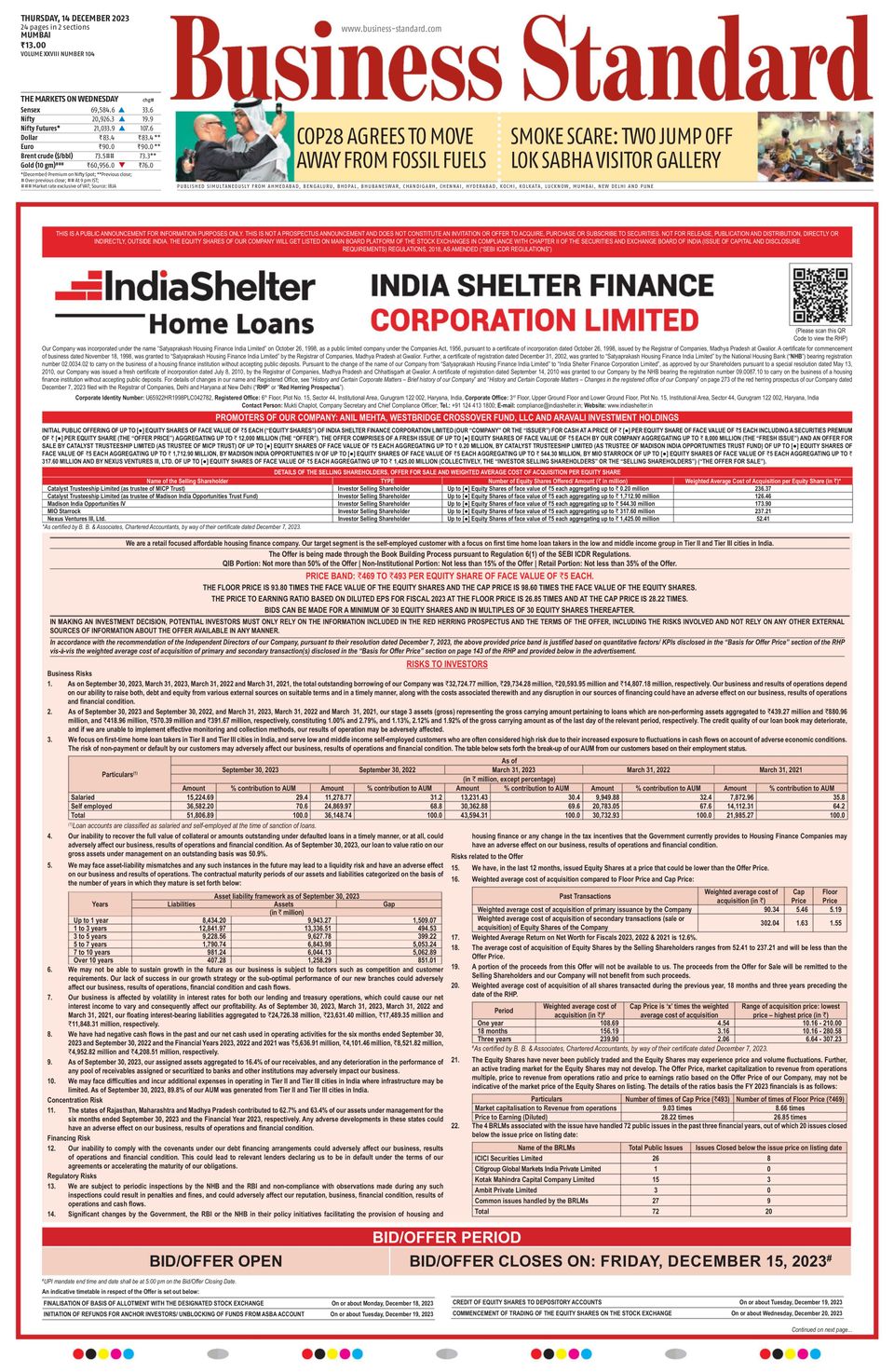 Get digital access to Business Standard - December 14, 2023 issue ...
