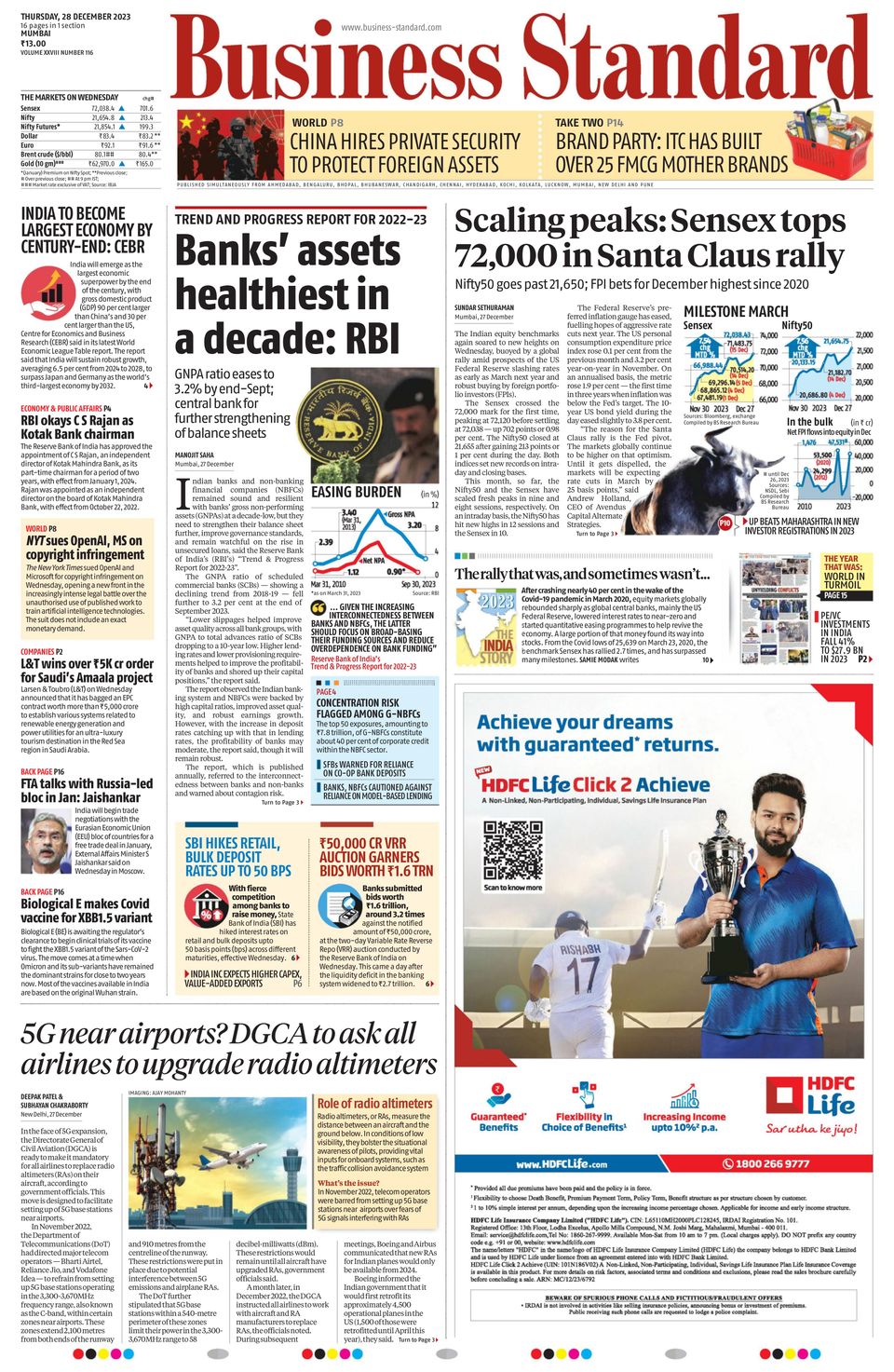 Get digital access to Business Standard - December 28, 2023 issue | Magzter.com