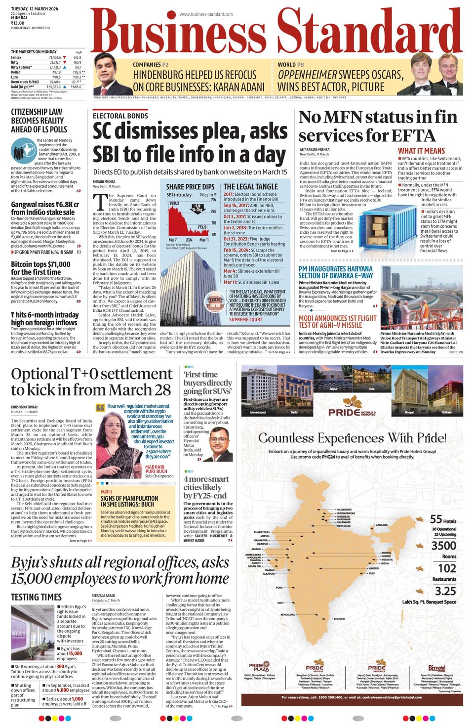 Get digital access to Business Standard - March 12, 2024 issue | Magzter.com