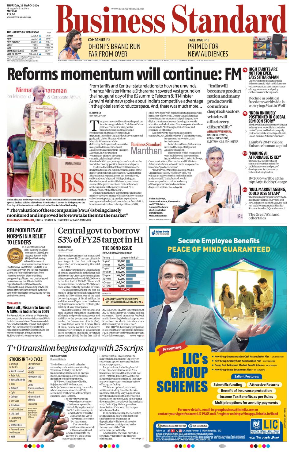 Get digital access to Business Standard - March 28, 2024 issue | Magzter.com