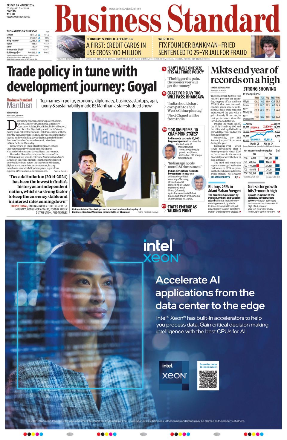 Get digital access to Business Standard - March 29, 2024 issue | Magzter.com