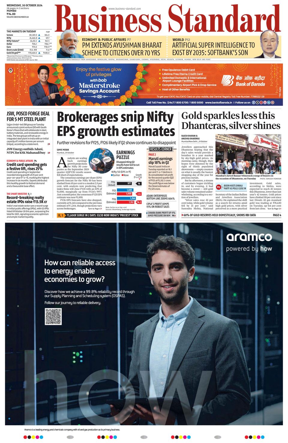 Get digital access to Business Standard - October 30, 2024 issue | Magzter.com