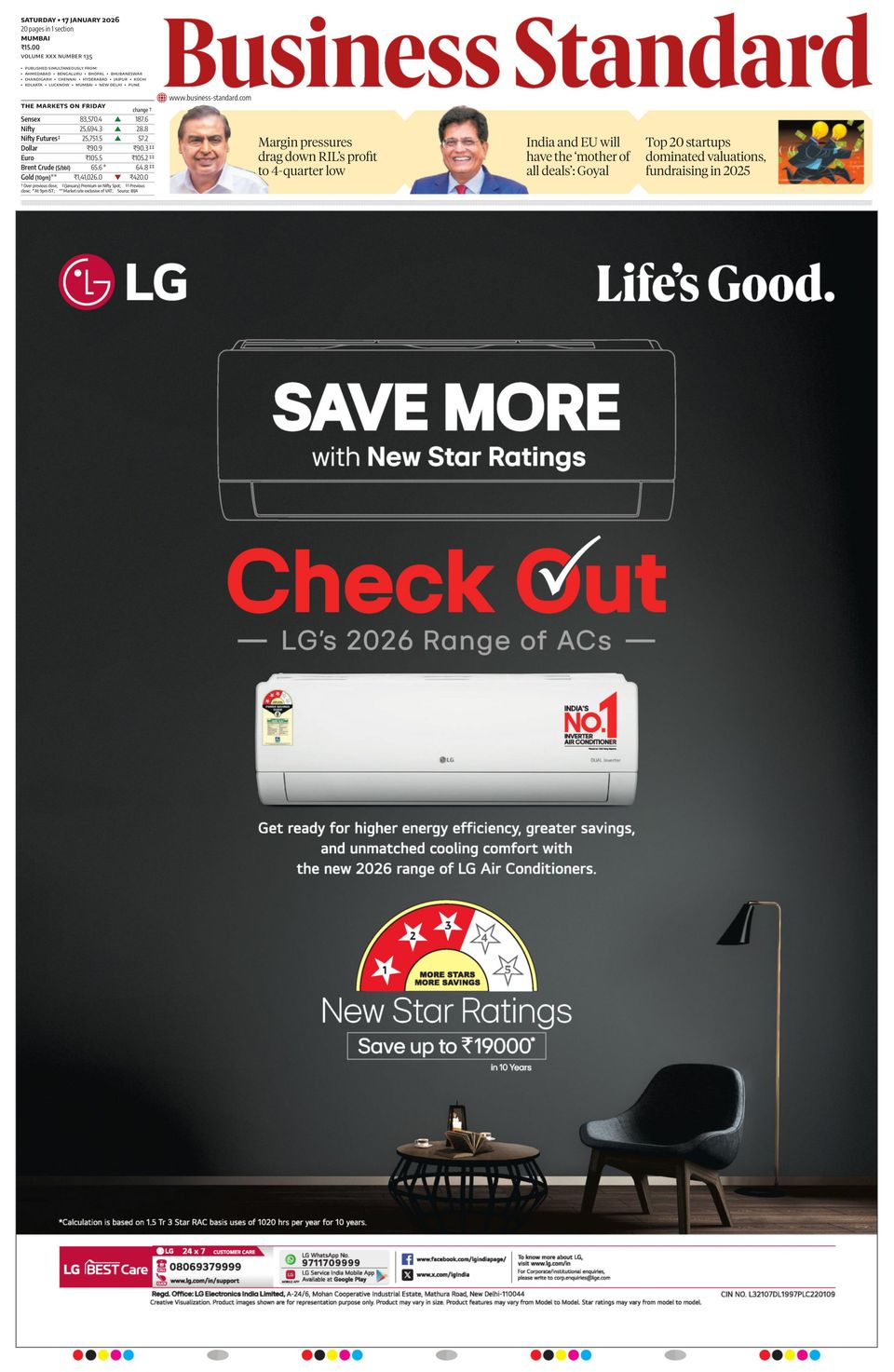 Get digital access to Business Standard - January 17, 2026 issue ...