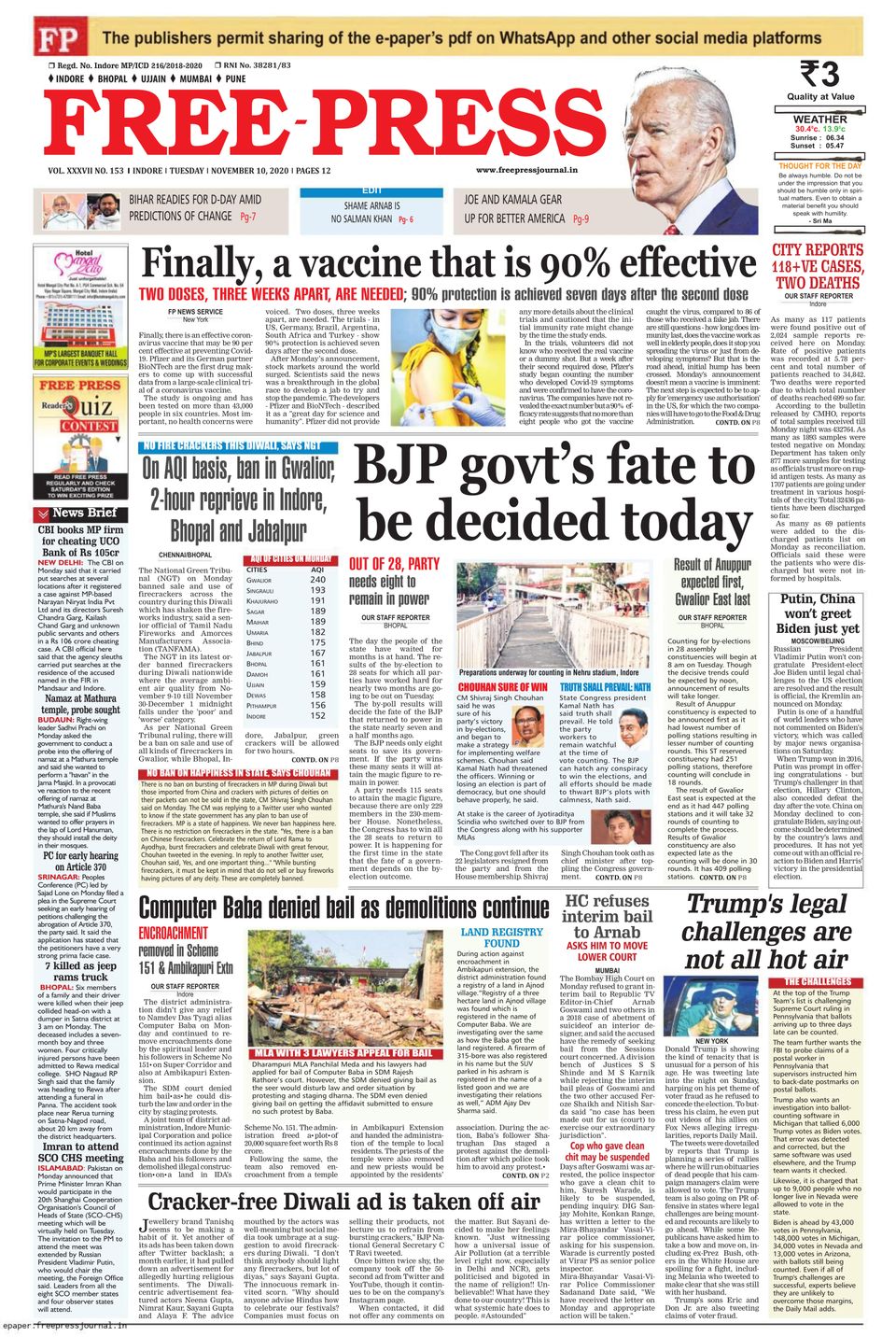 Get digital access to The Free Press Journal - Ujjain Newspaper ...